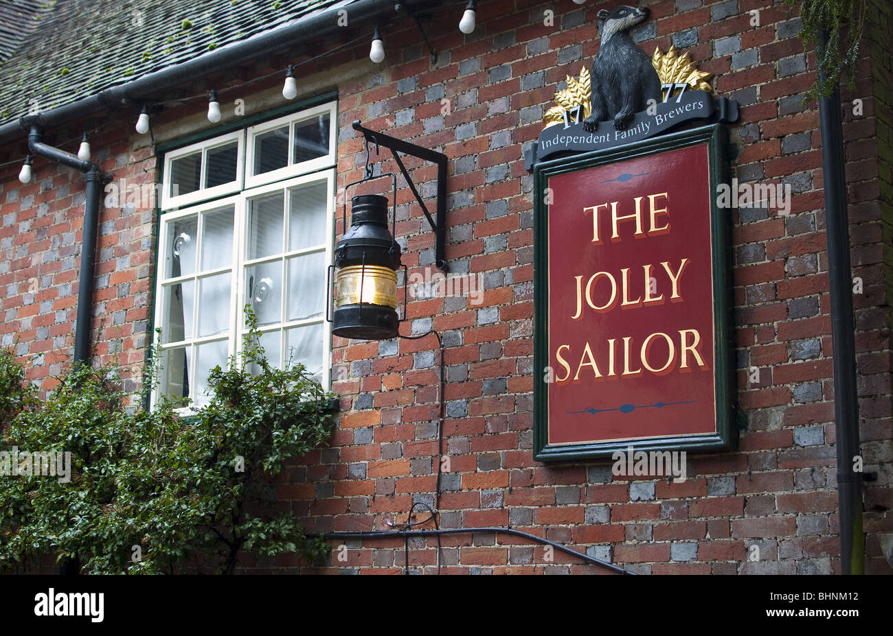 The Jolly Sailor Public House sign, Old Burseldon, Southampton ...