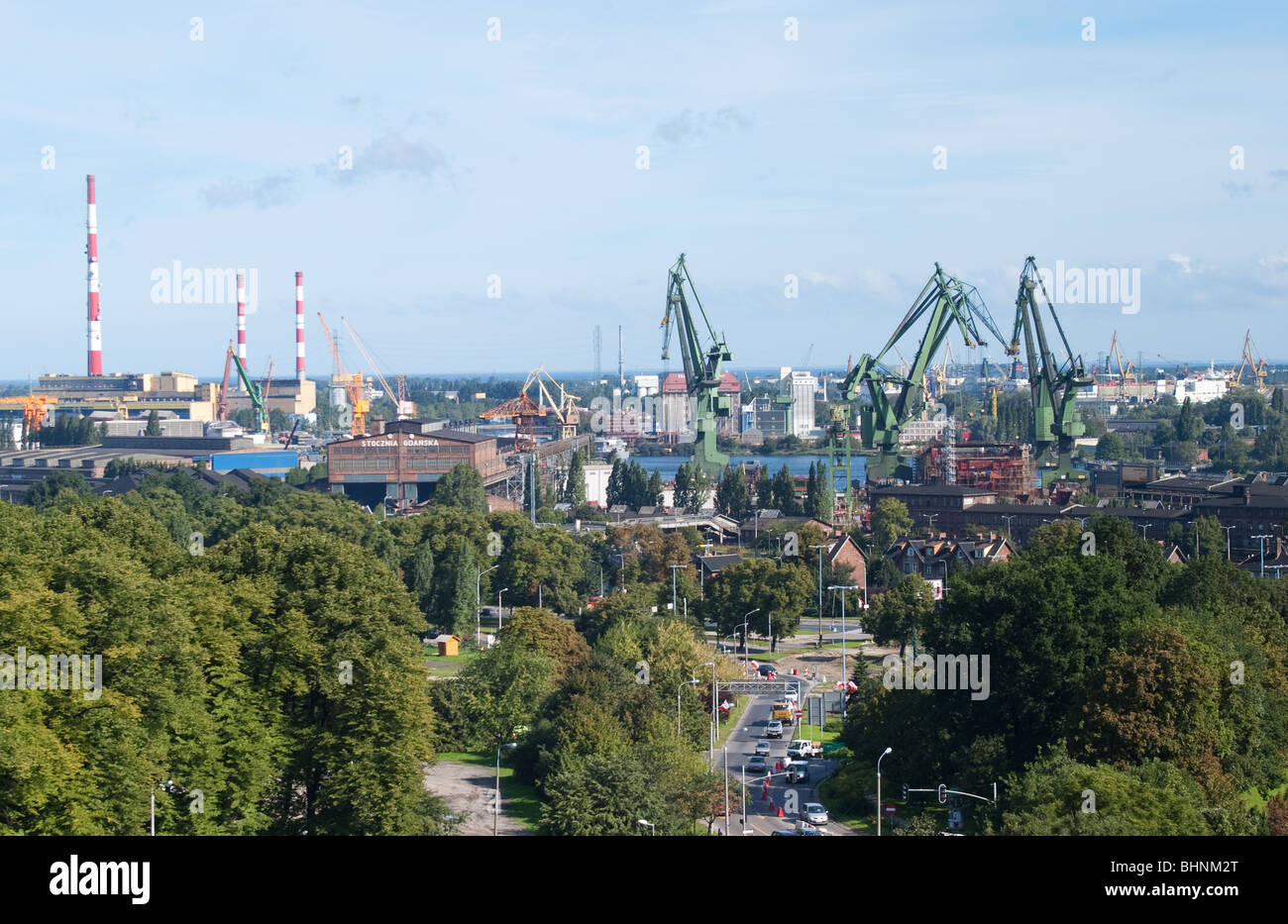 Port place in Gdansk, Poland Stock Photo - Alamy