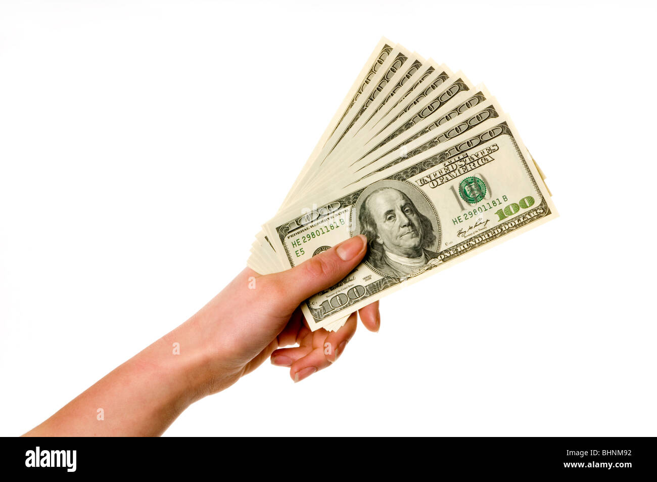 Paper money spread out hi-res stock photography and images - Alamy