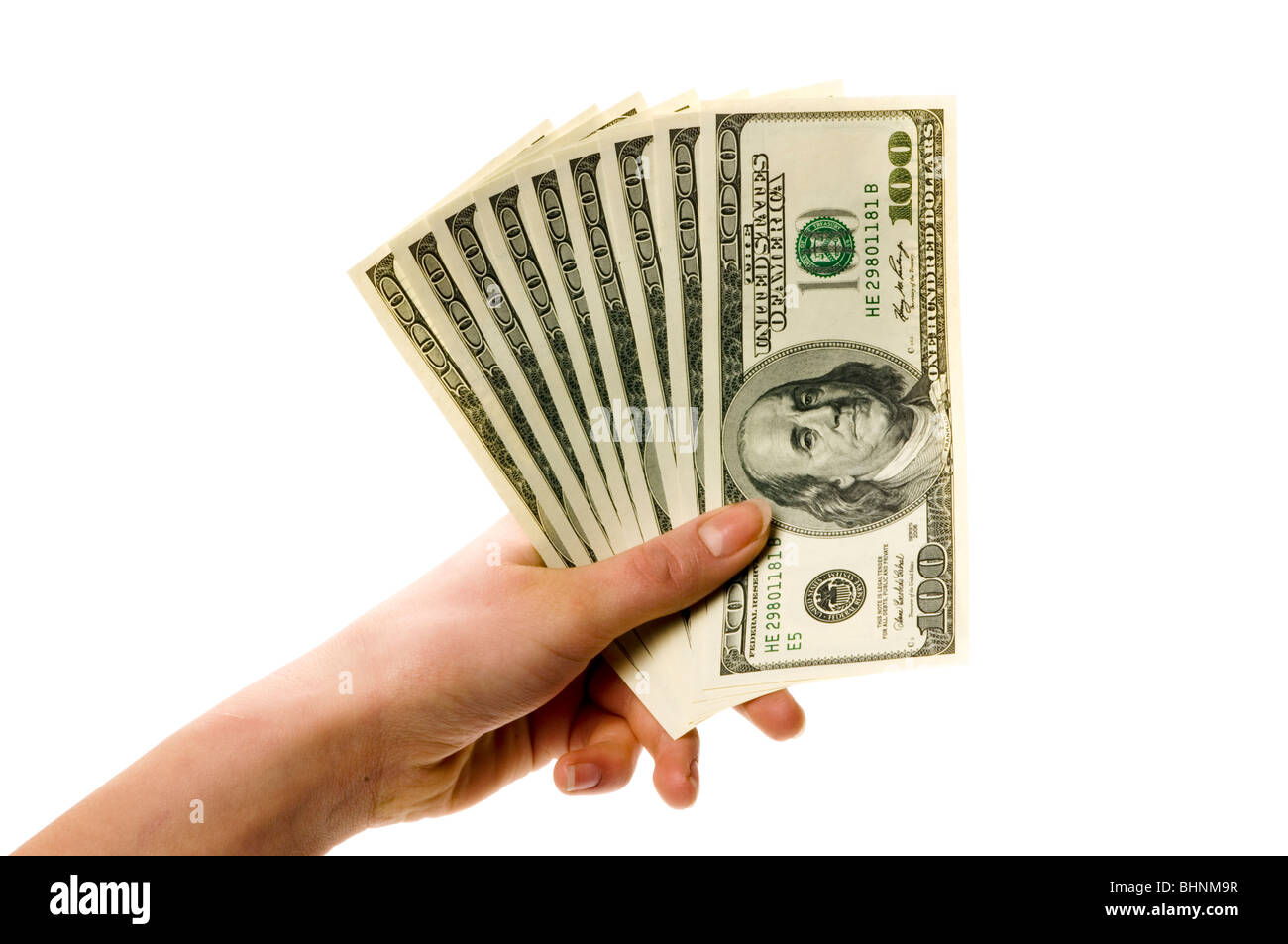 Paper money spread out hi-res stock photography and images - Alamy