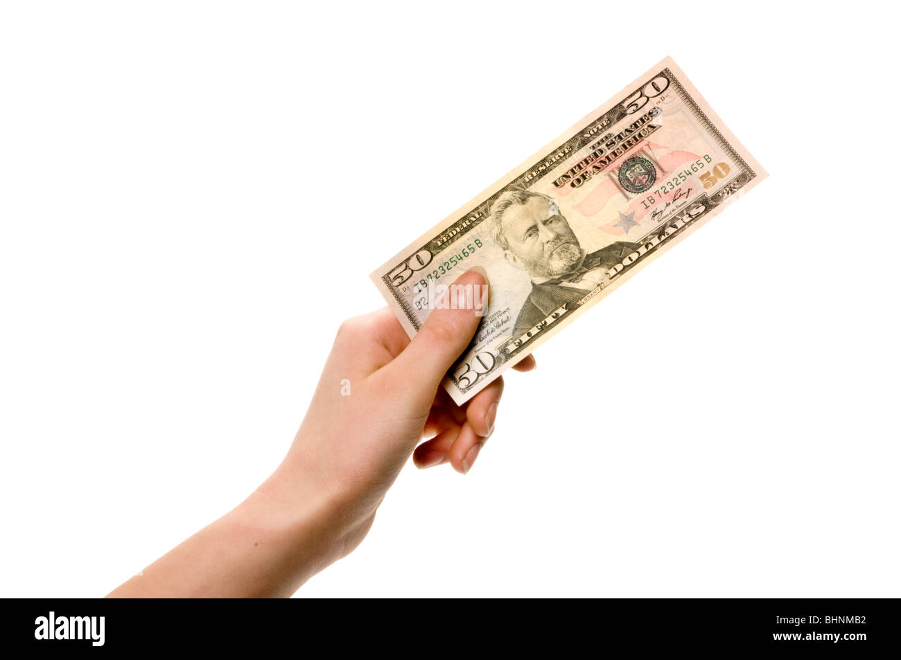 single hand holding money Stock Photo - Alamy
