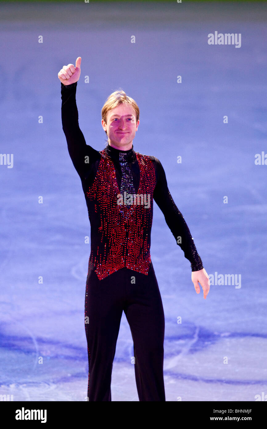 Evgeni Plushenko (RUS) silver medal winner in the Figure Skating Men's ...