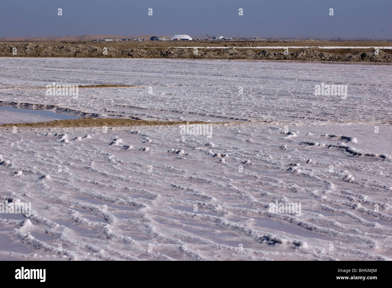 Salt mines in Walvis Bay, Namibia Stock Photo - Alamy
