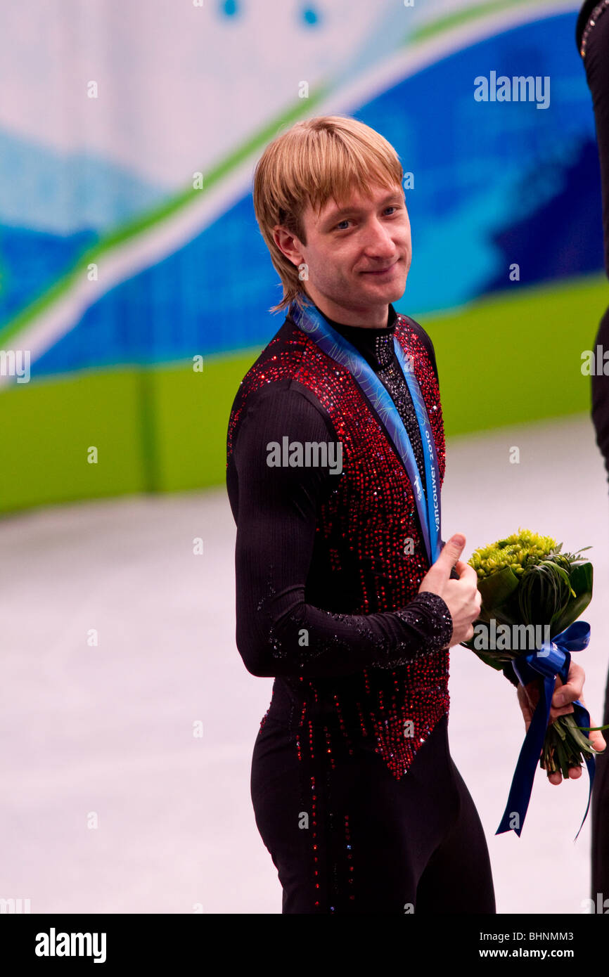 Evgeni Plushenko (RUS) silver medal winner in the Figure Skating Men's ...