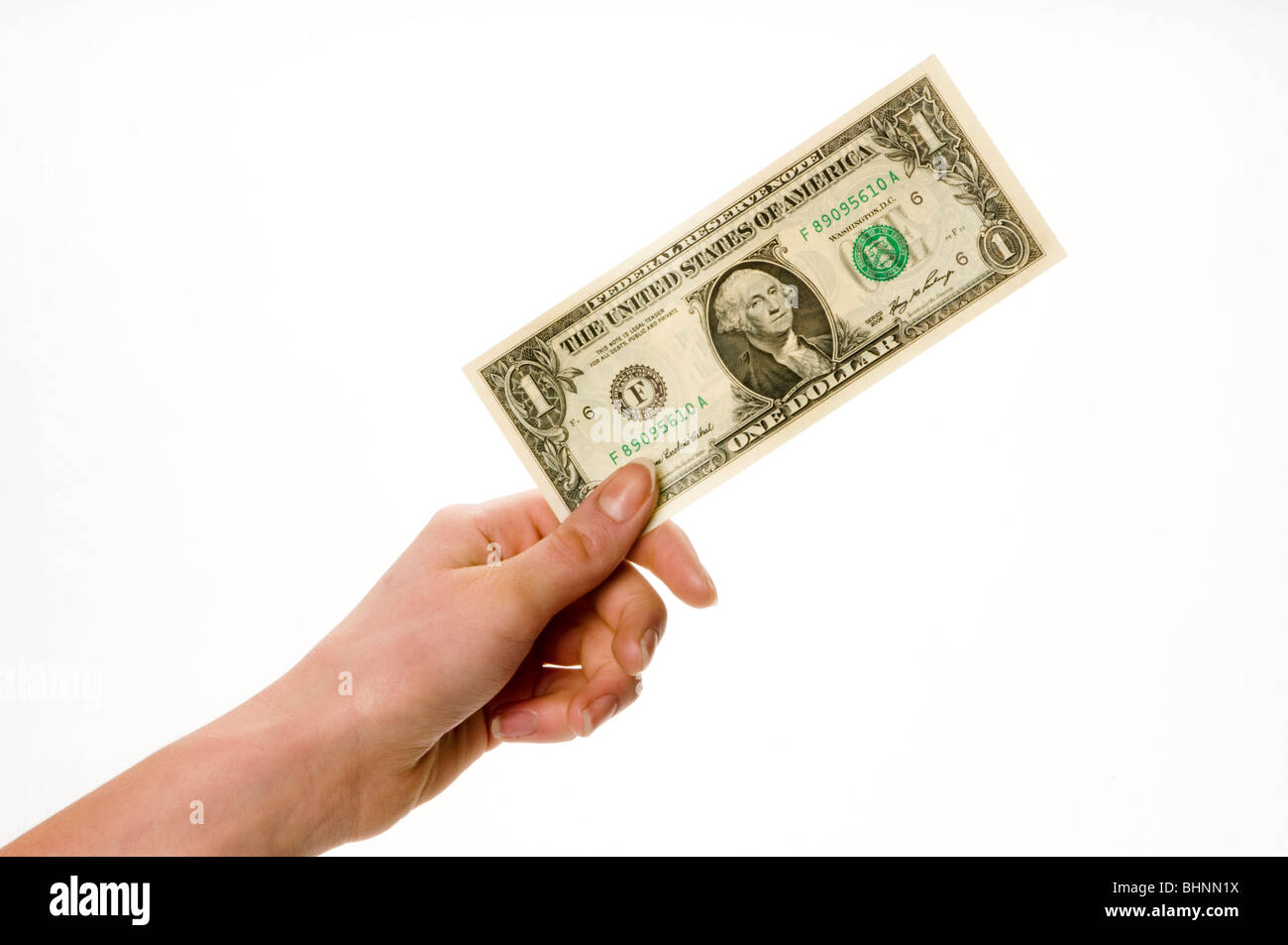 single hand holding money Stock Photo - Alamy
