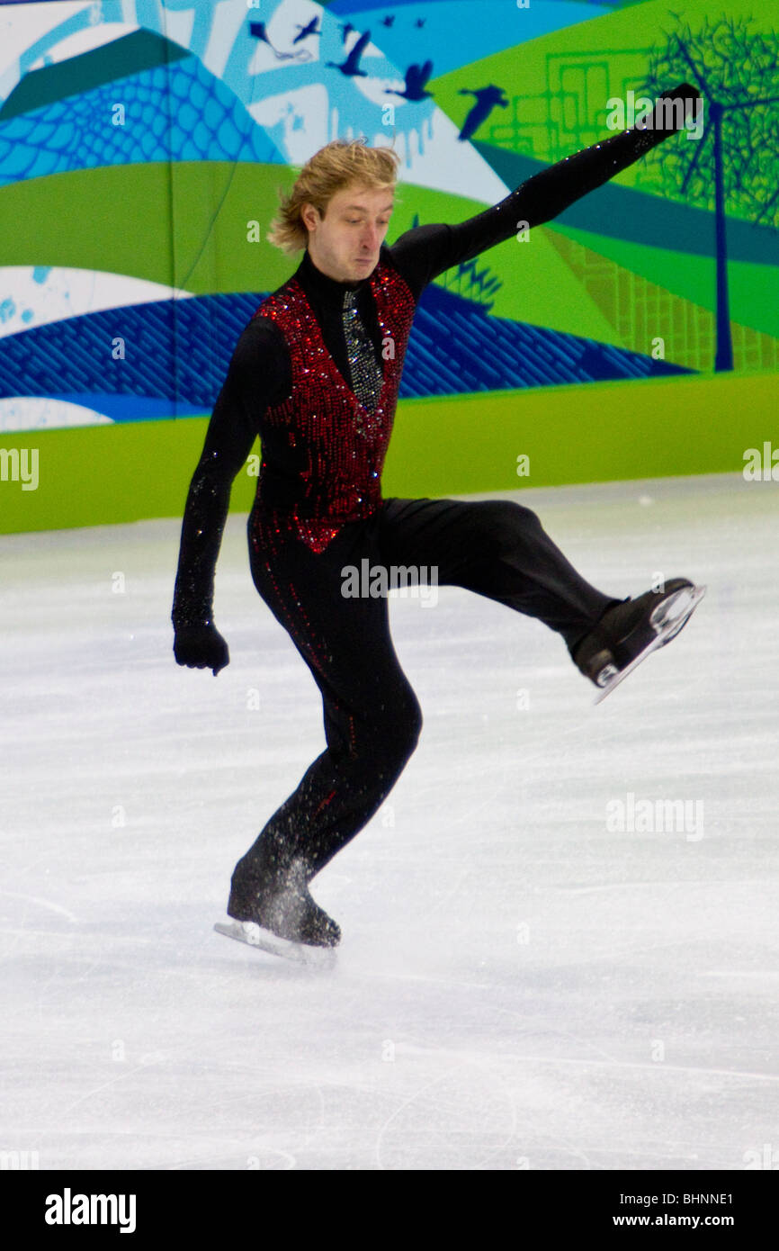 Evgeni Plushenko (RUS) competing in the Figure Skating Men's Free at ...