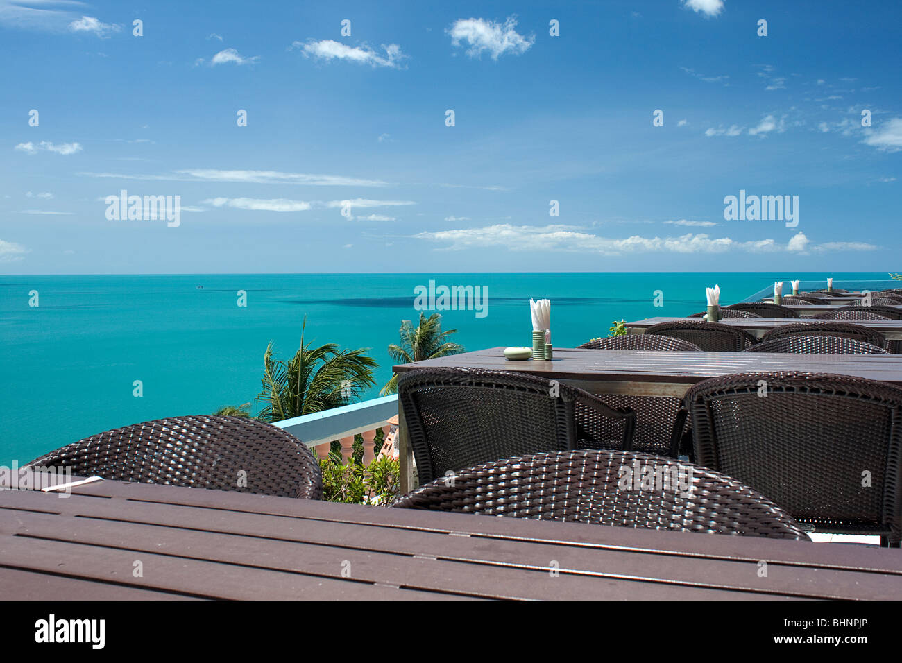 Sea Restaurant View Koh Samui Thailand Stock Photo - Alamy