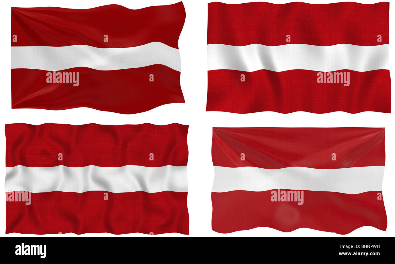 White latvia flag hi-res stock photography and images - Alamy