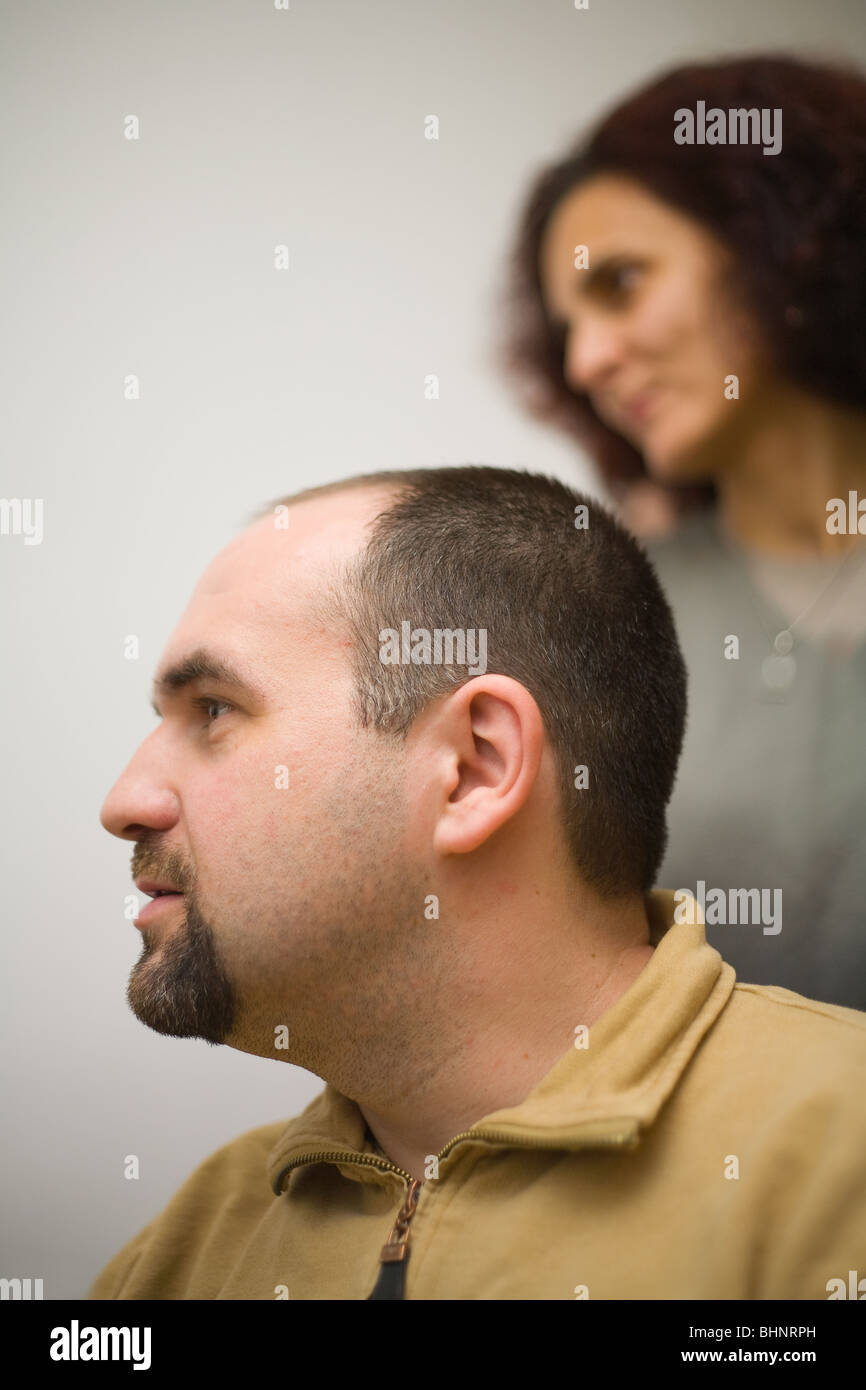 Office team looking left hi-res stock photography and images - Alamy