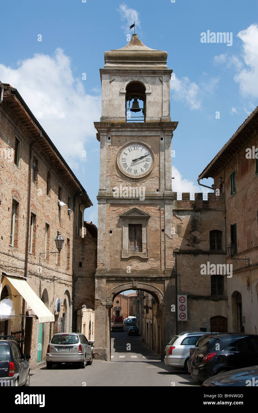 Village of Palaia in the Province of Pisa, Tuscany, Italy Stock Photo ...