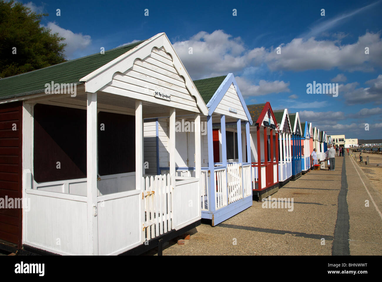 Southwold Suffolk UK Beach Huts Seafront Stock Photo - Alamy