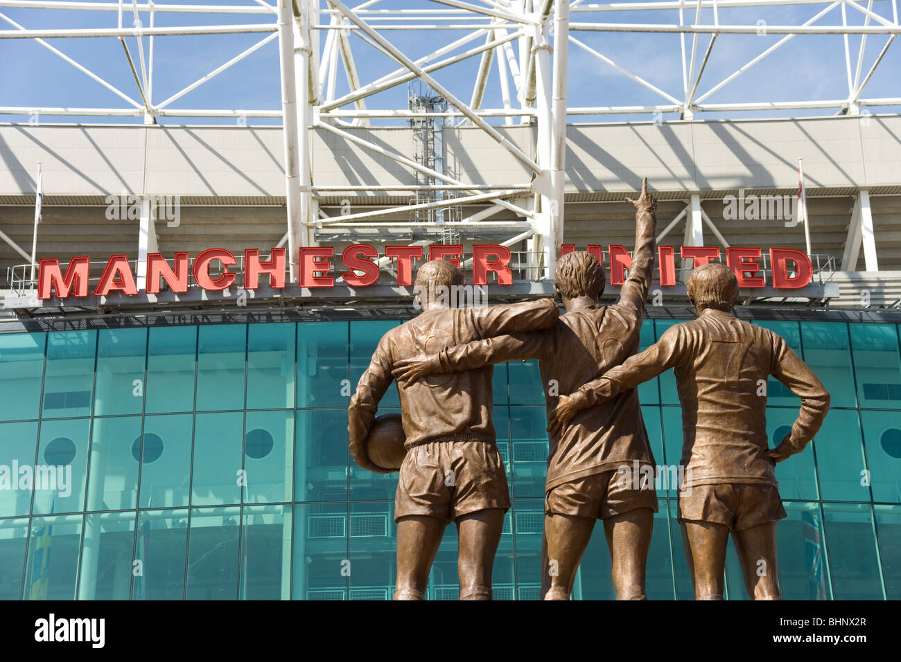Manchester United United Trinity Statue High Resolution Stock ...