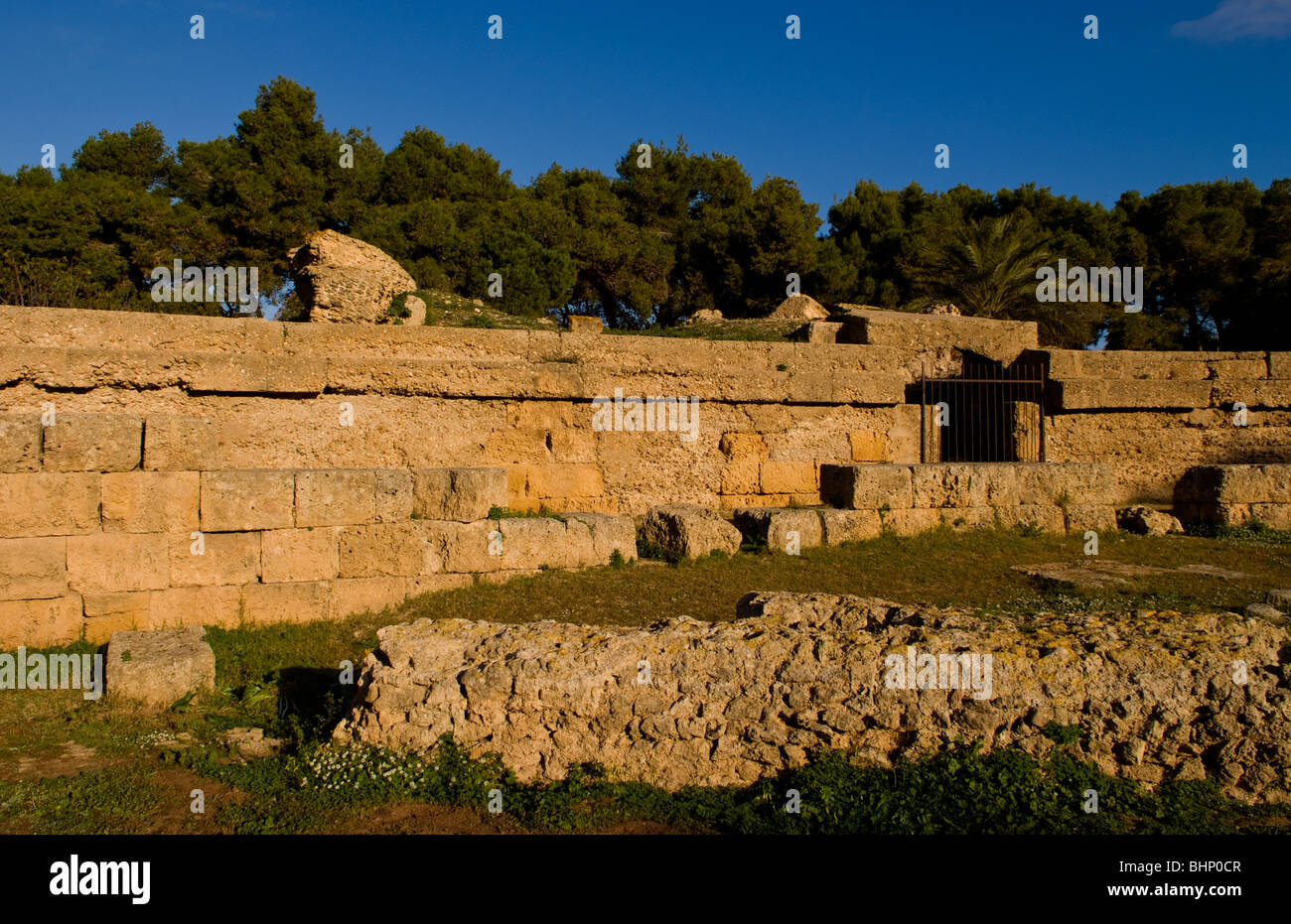 Carthage Tunisia Roman Amphitheater old ruins in Northern Africa Stock ...
