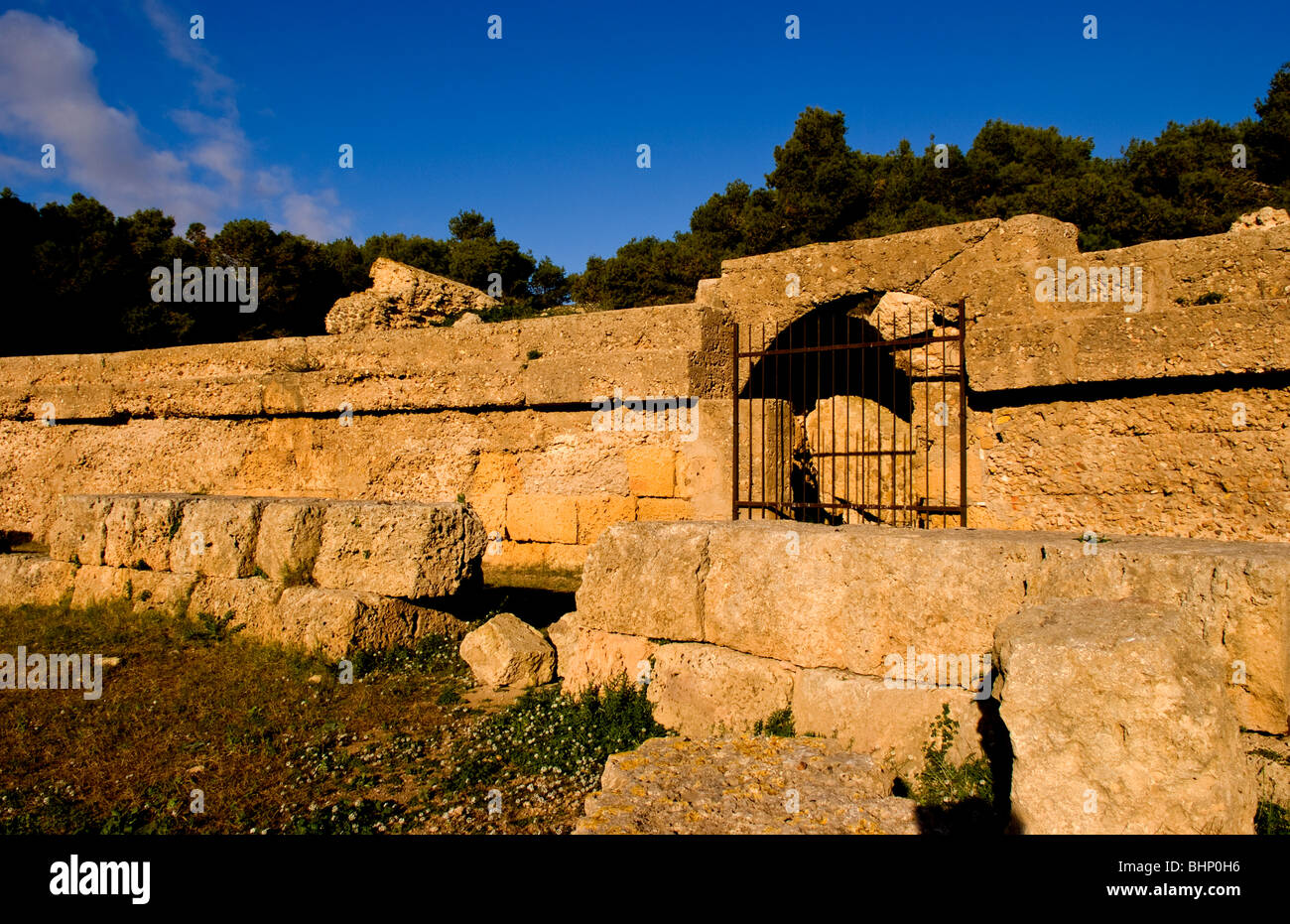 Carthage Tunisia Roman Amphitheater old ruins in Northern Africa Stock ...