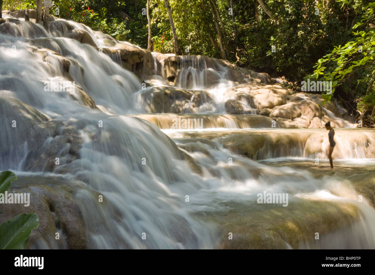 Woman bathing waterfall hi-res stock photography and images - Alamy