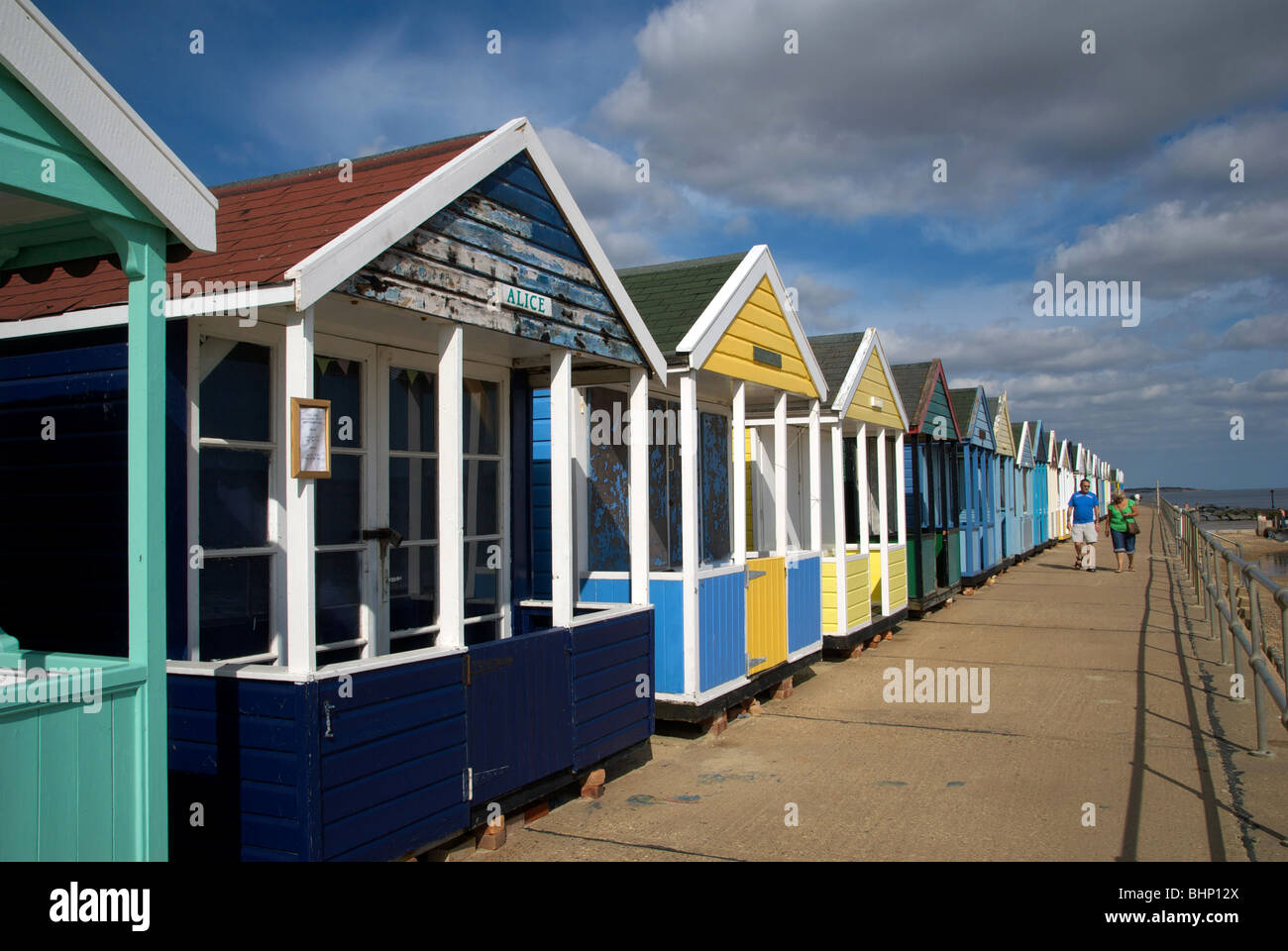 Southwold Suffolk UK Beach Huts Seafront Stock Photo - Alamy