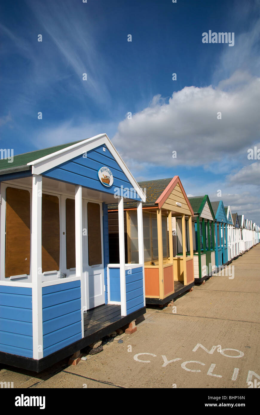 Southwold Suffolk UK Beach Huts Seafront Stock Photo - Alamy