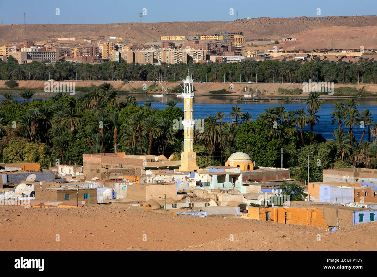 Aswan egypt nubian village west hi-res stock photography and images - Alamy