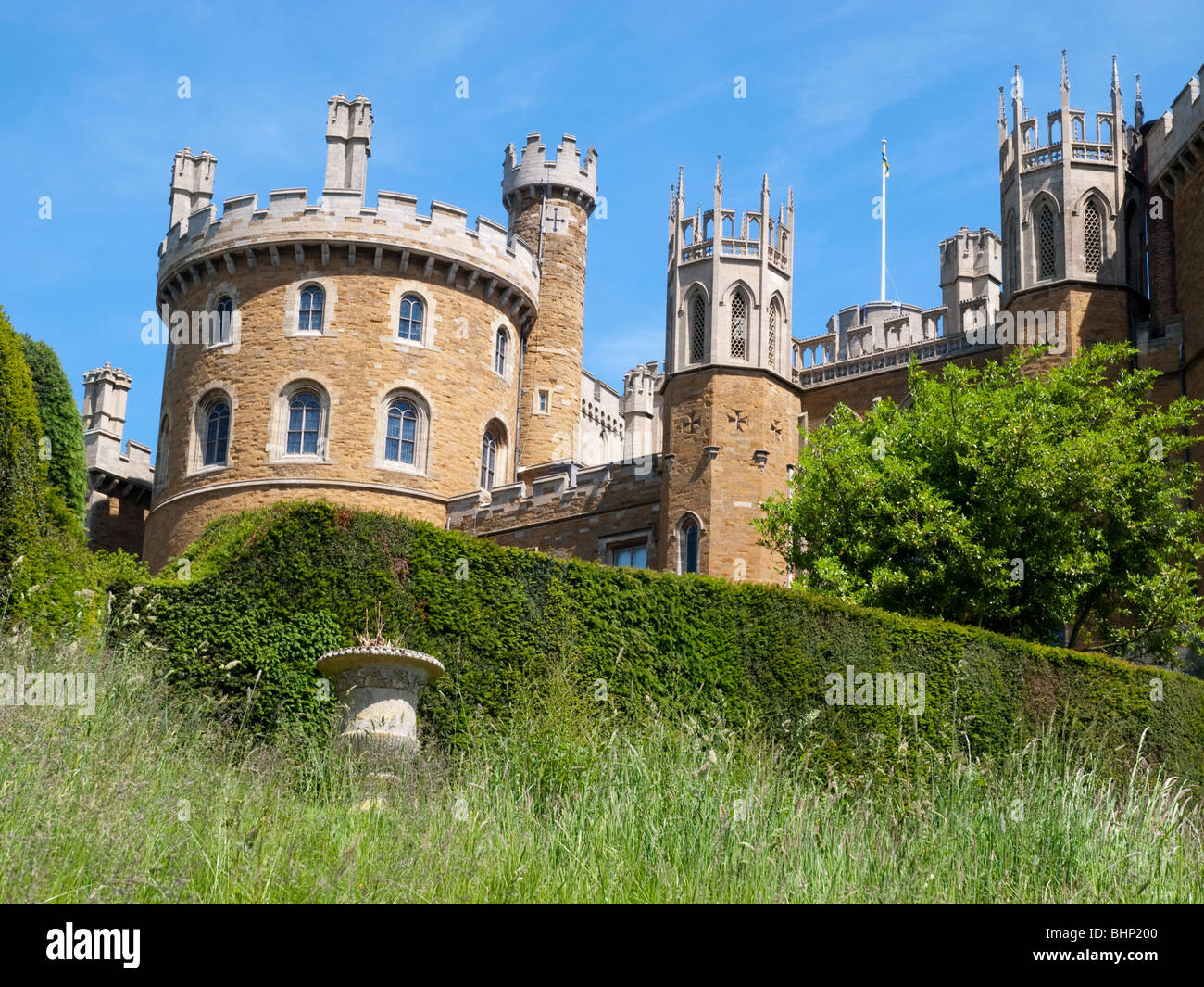 Belvoir Castle and Gardens, near Grantham in Leicestershire England UK ...