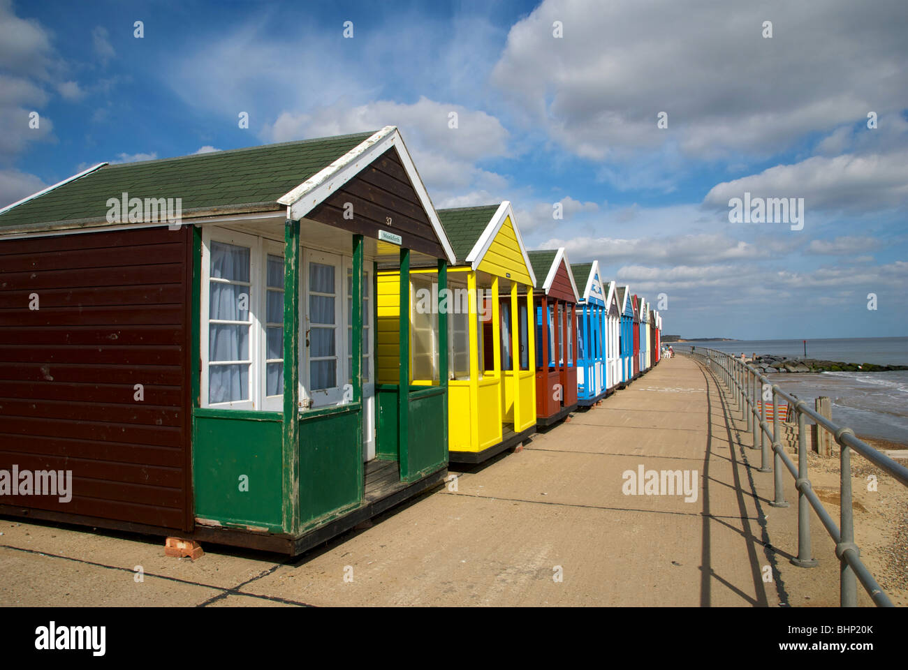 Southwold Suffolk UK Beach Huts Seafront Stock Photo - Alamy