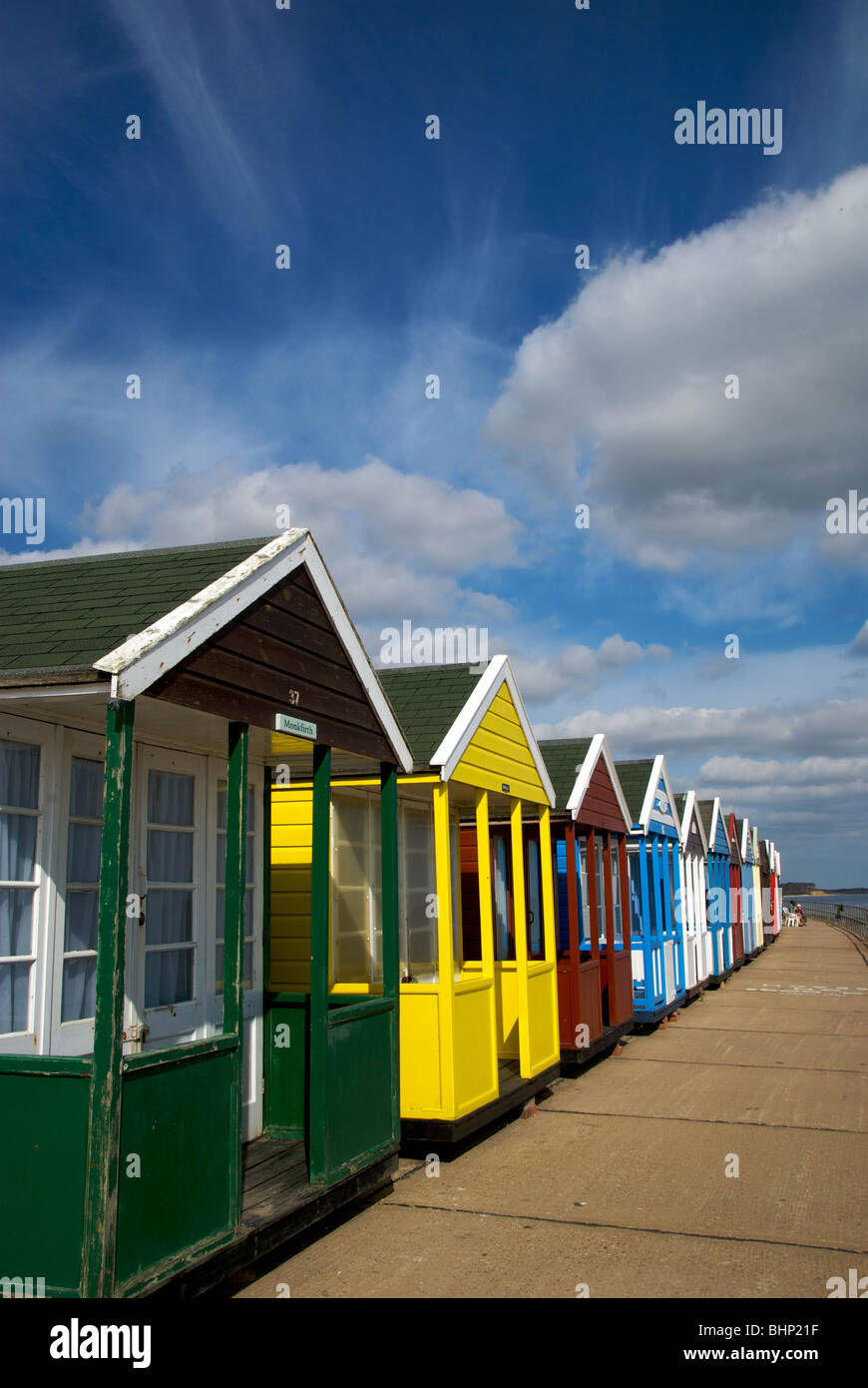 Southwold Suffolk UK Beach Huts Seafront Stock Photo - Alamy