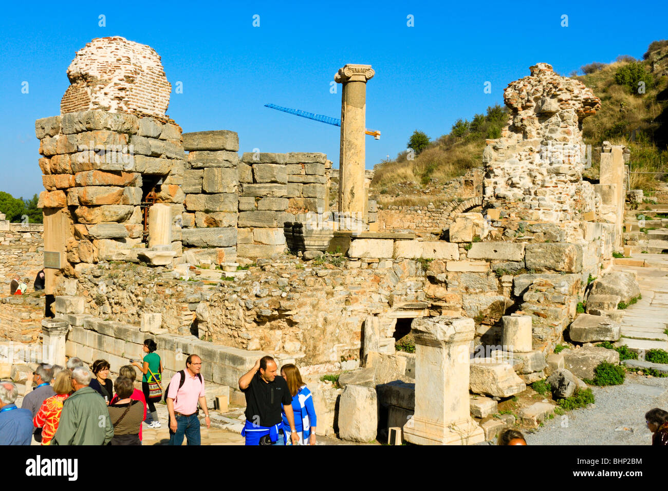 Ruins of ancient temples and houses, Ephesus Stock Photo - Alamy