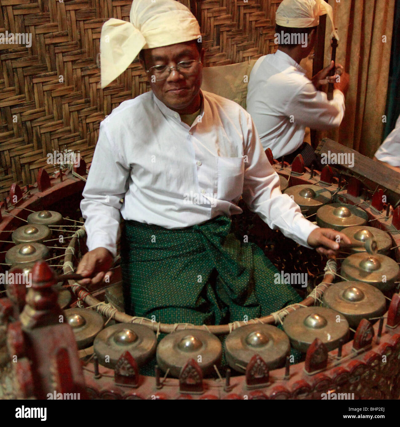 Myanmar, Burma, Mandalay, traditional musicians, orchestra Stock Photo ...