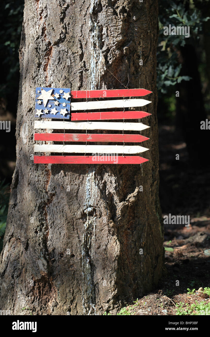 American flag tree hi-res stock photography and images - Alamy