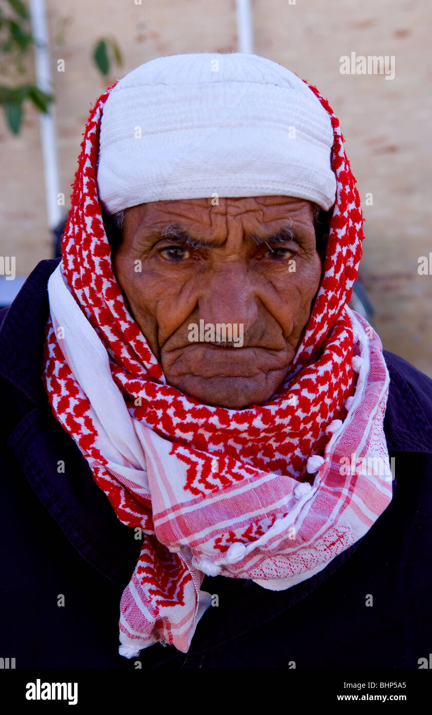 Old muslim arab man with turban in Muslim Holy City of Kairovan Tunisia ...