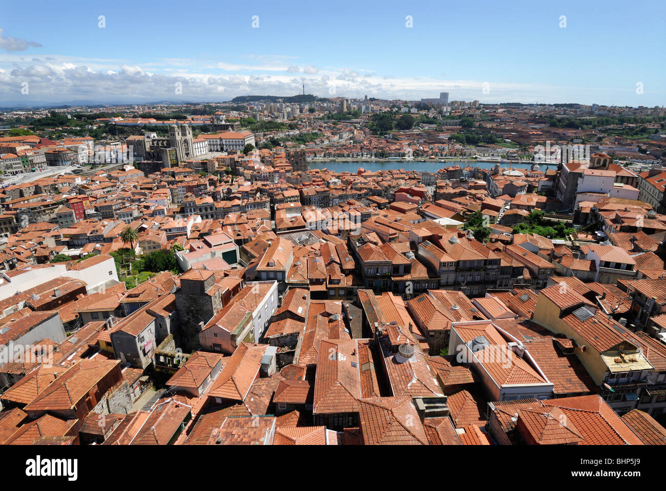 Porto. Portugal. View across terracotta rooftops Stock Photo - Alamy