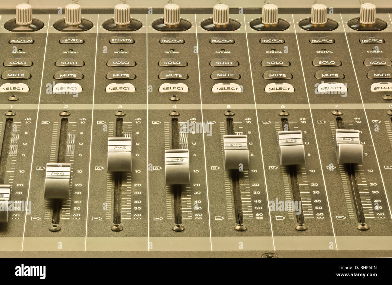 audio recording mixing console Stock Photo - Alamy