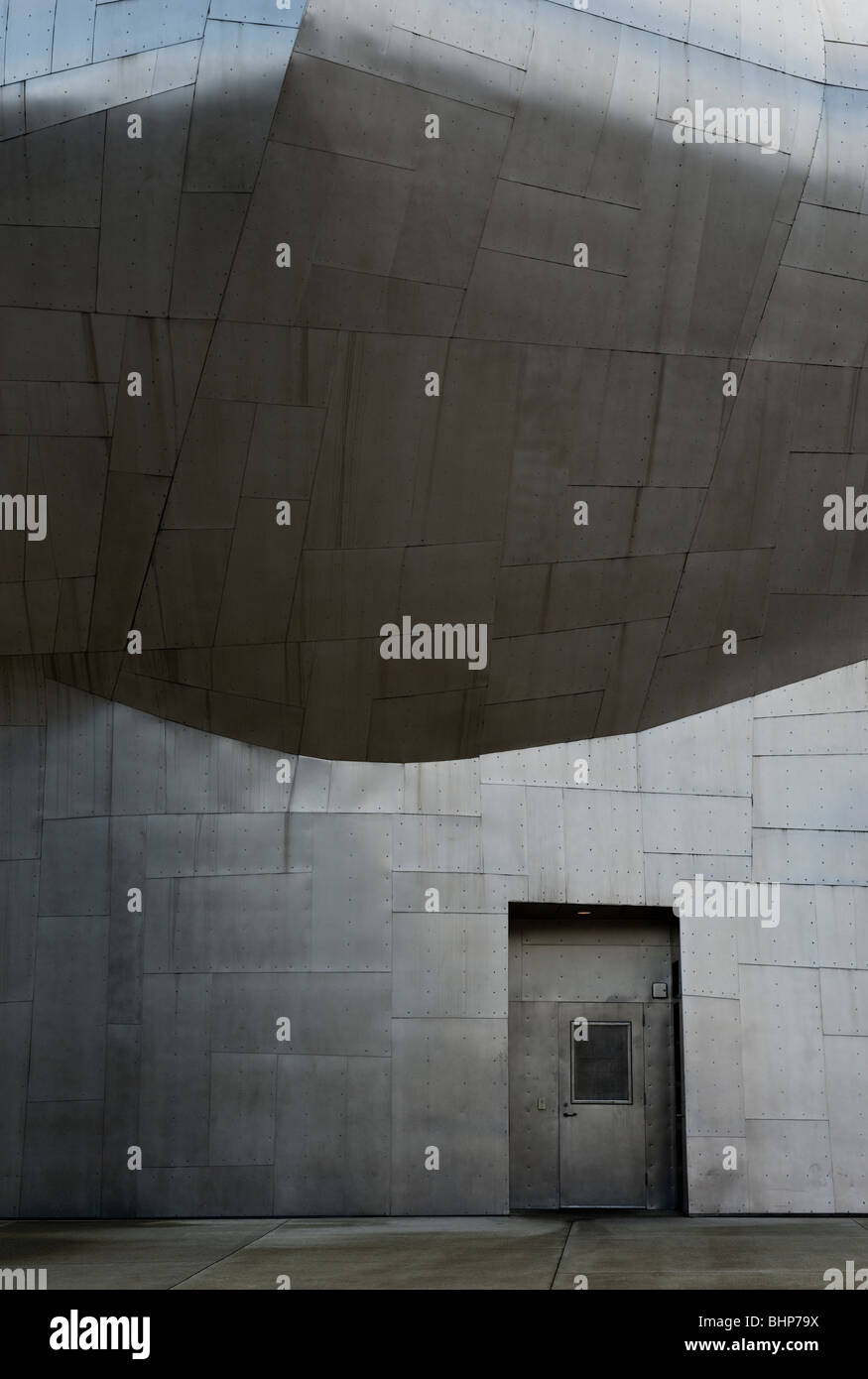 This is an architectural detail of the Experience Music Project ...