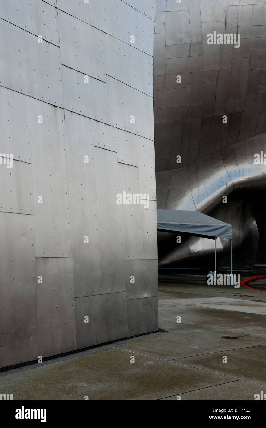 This is an architectural detail of the Experience Music Project ...