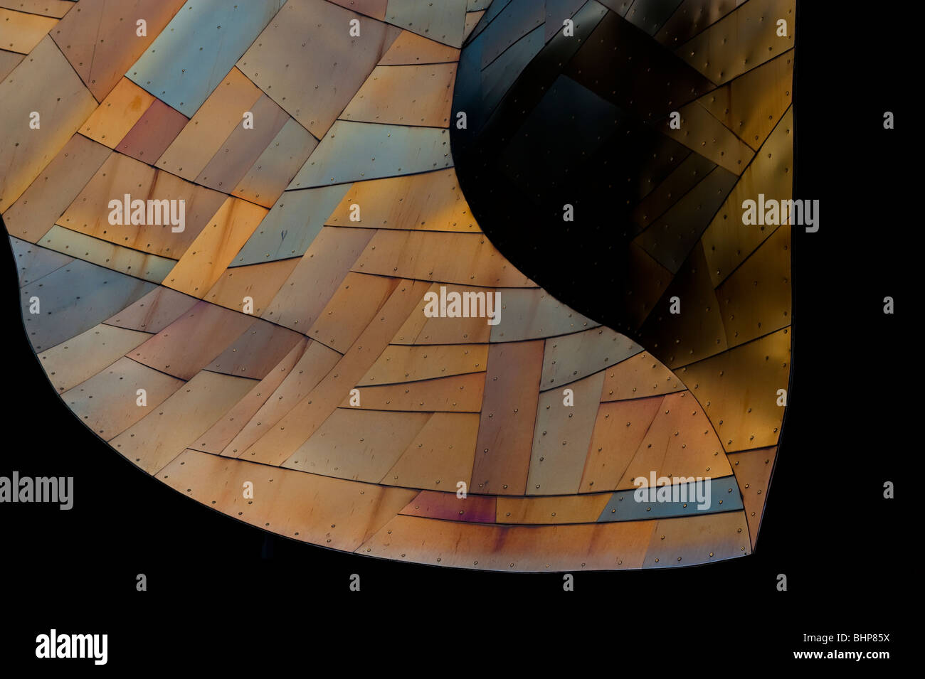 This is an architectural detail of the Experience Music Project ...