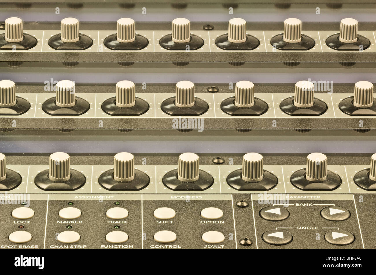 audio recording mixing console Stock Photo - Alamy