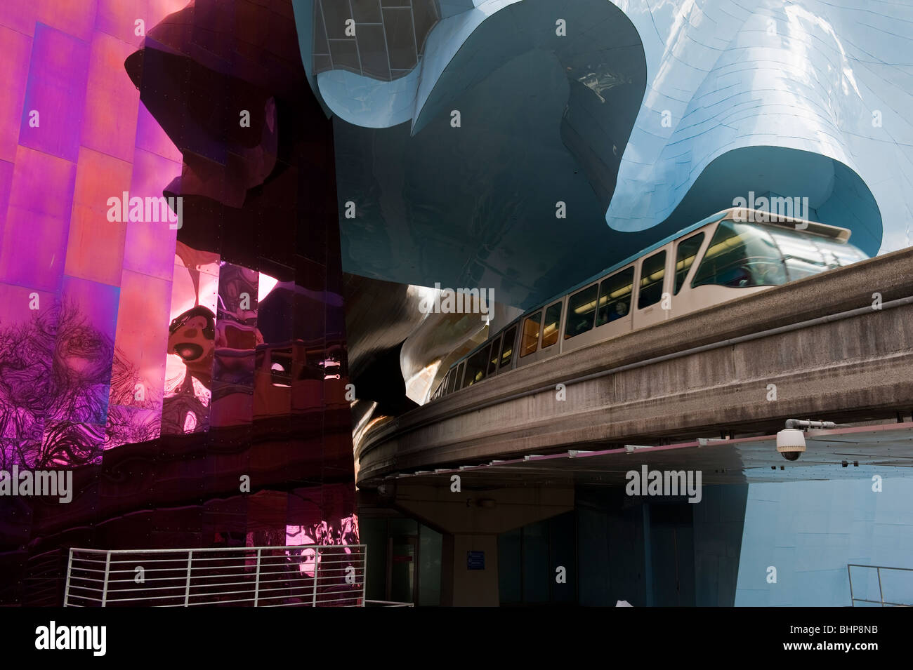 At the Experience Music Project museum in the Seattle Center, the ...