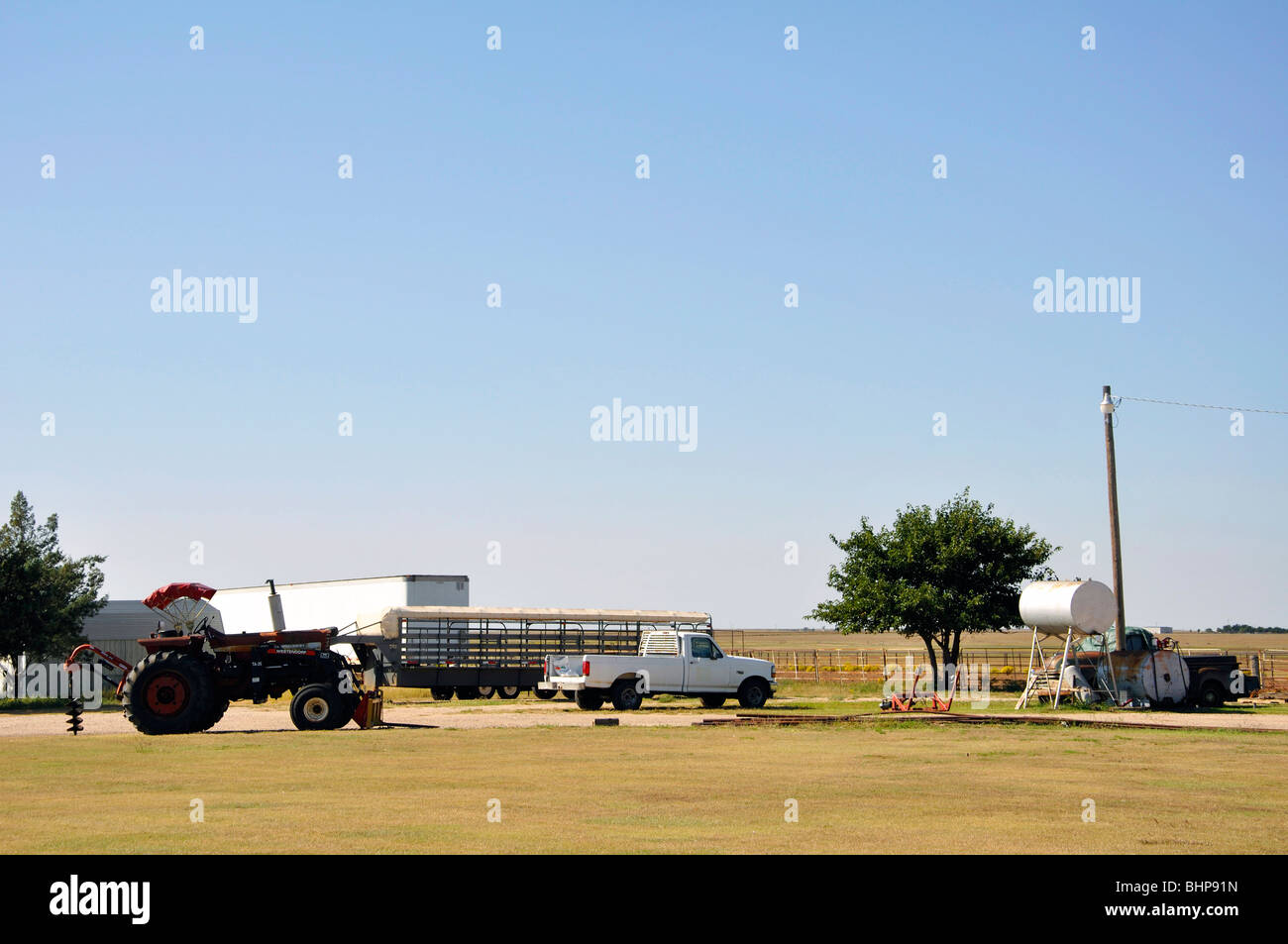 Ranch on Texas high plains Stock Photo - Alamy
