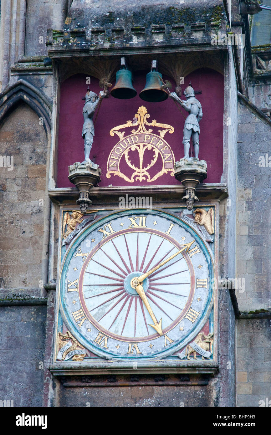 Wells cathedral clock hi-res stock photography and images - Alamy