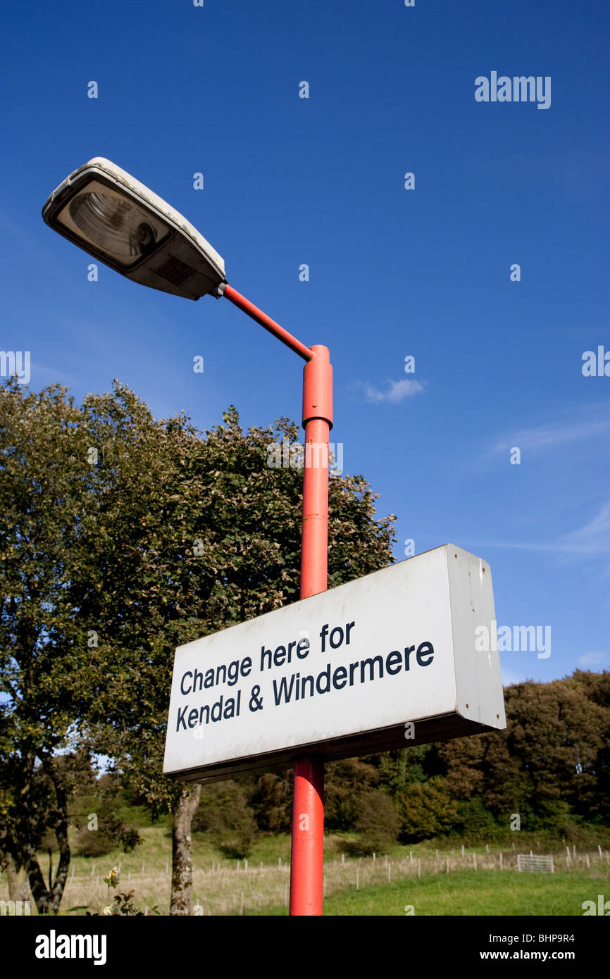 Oxenholme The Lake District Railway Station Stock Photo - Alamy