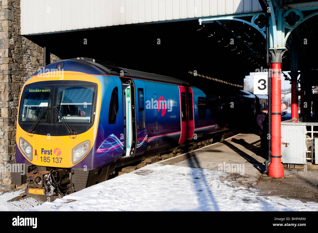 Oxenholme The Lake District Railway Station in the Winter Snow The ...
