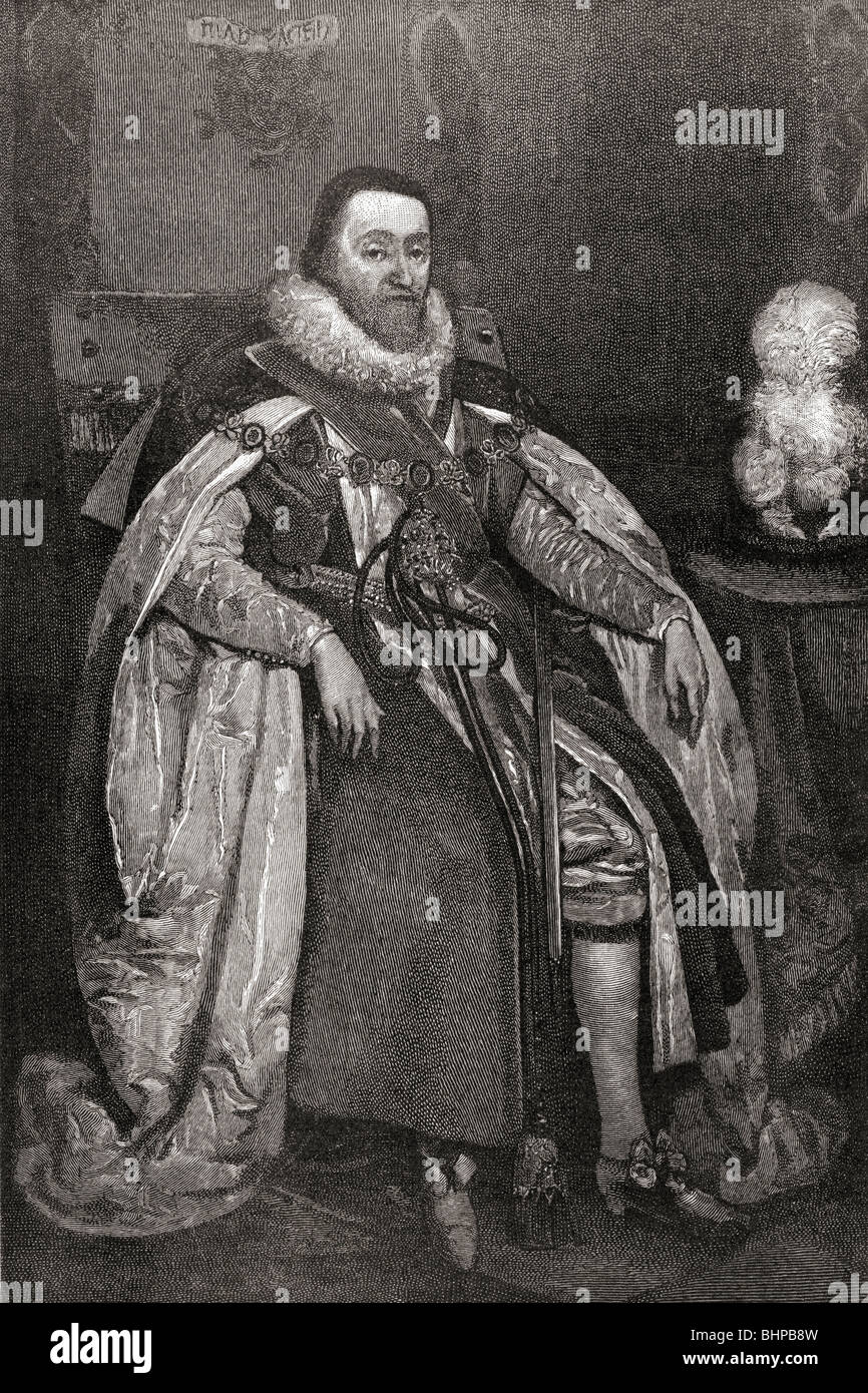 James VI & I, 1566 to 1625. King of Scots as James VI from 1567 to 1625 ...