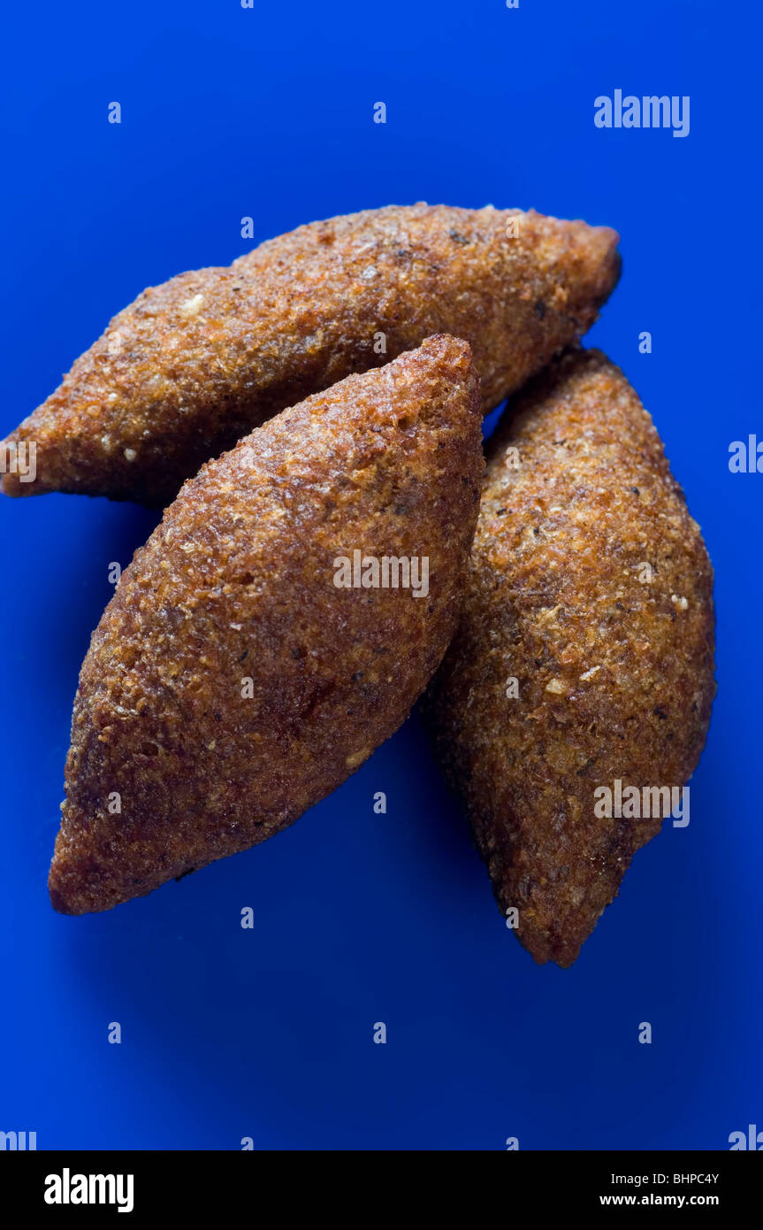 Fried Kibbeh (fired bulgur filled with meat) Beirut Lebanon Middle East ...