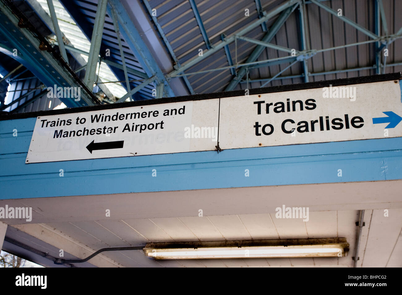 Oxenholme The Lake District Railway Station Stock Photo - Alamy