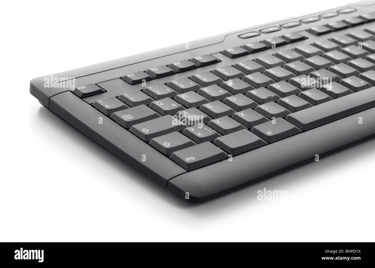 Black Computer Keyboard on white background Stock Photo - Alamy