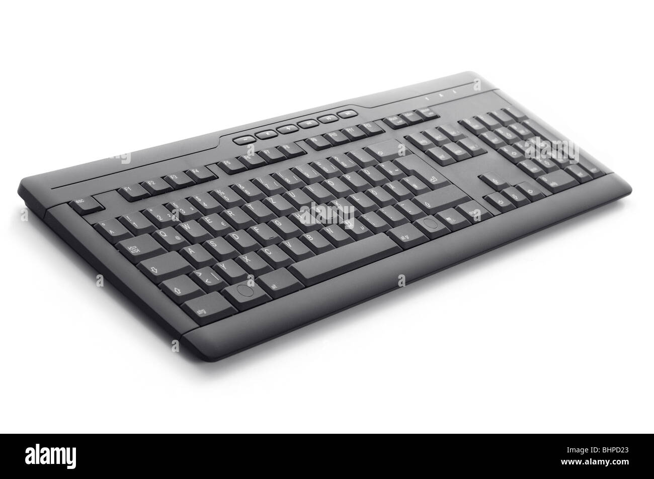 Black Computer Keyboard on white background Stock Photo - Alamy