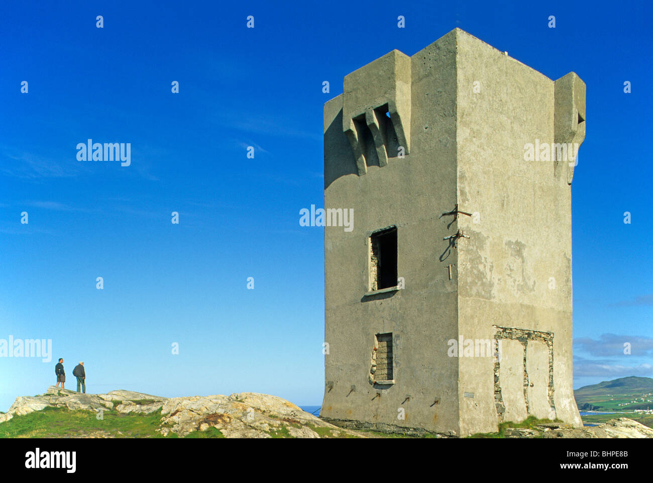 old watch tower, Malin Head, Co. Donegal, Republic of Ireland Stock ...