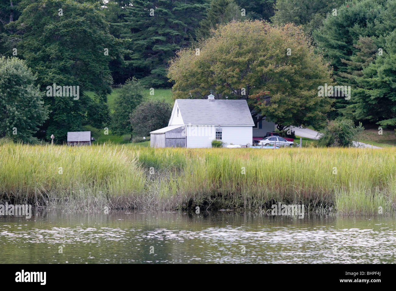A home along the Back River, which separates Arrowsic and Georgetown ...