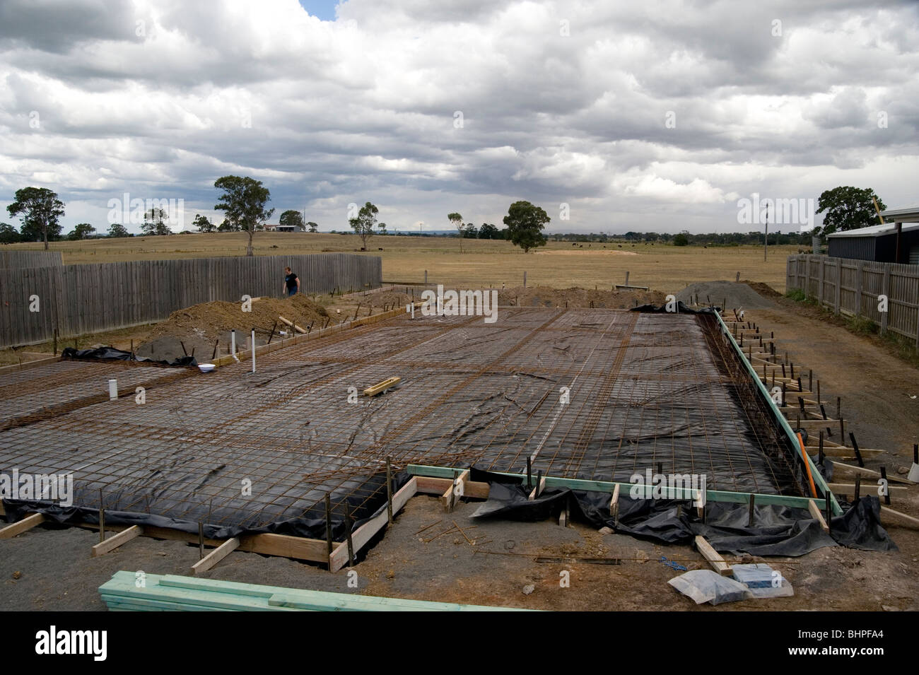 New build house foundation flooring hi-res stock photography and images ...