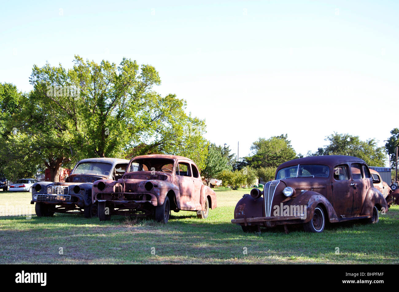 Old rotten antique cars, rural Texas, USA Stock Photo - Alamy