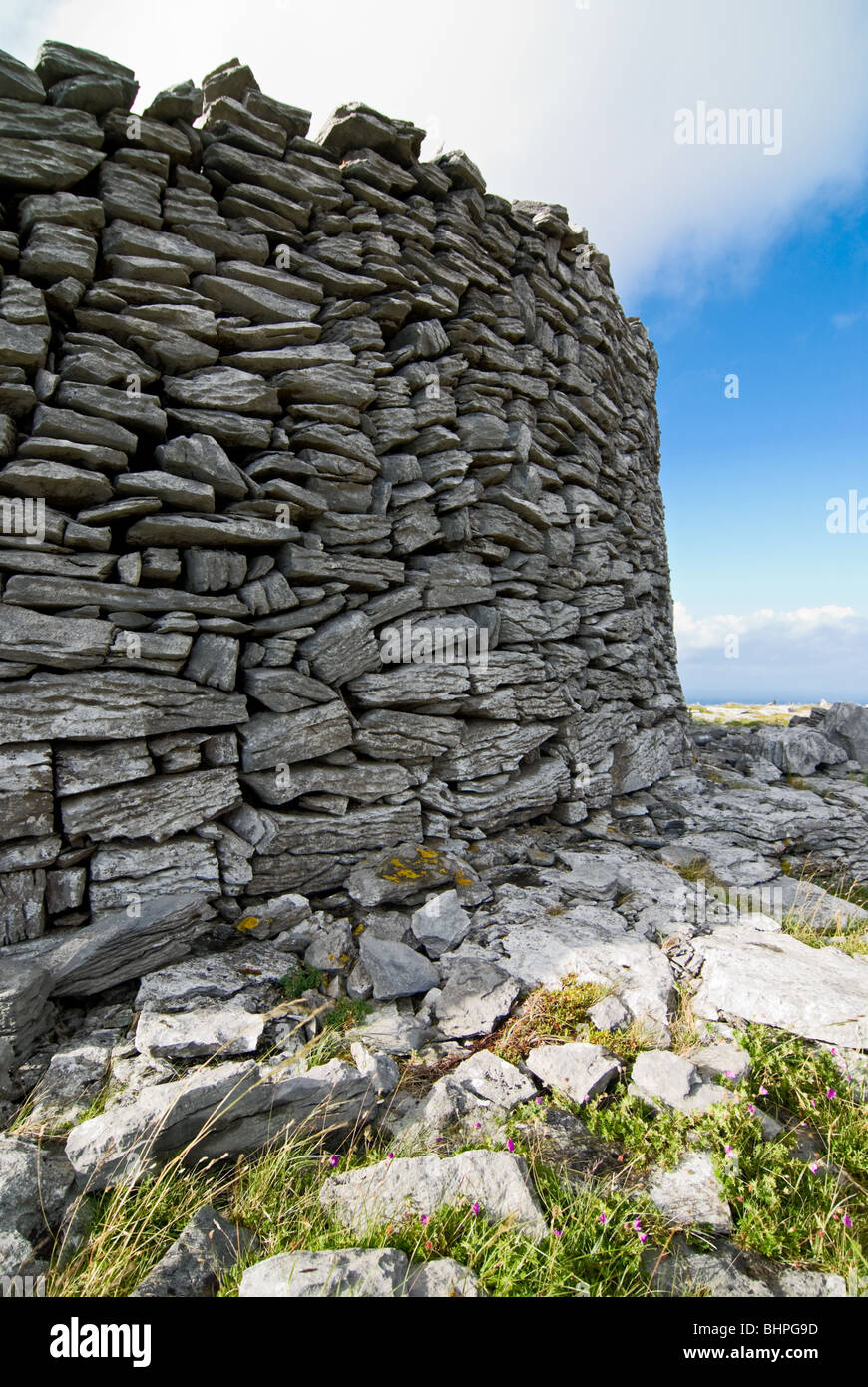 The Stone Age fort above Black Head, County Clare, Ireland Stock Photo ...